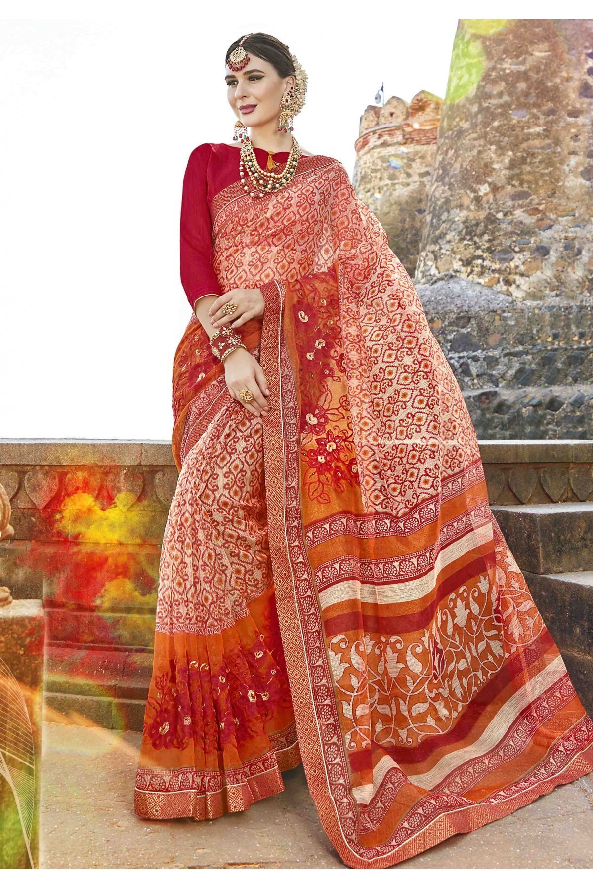 Which Cotton Saree Brand is Famous in India - Pumky